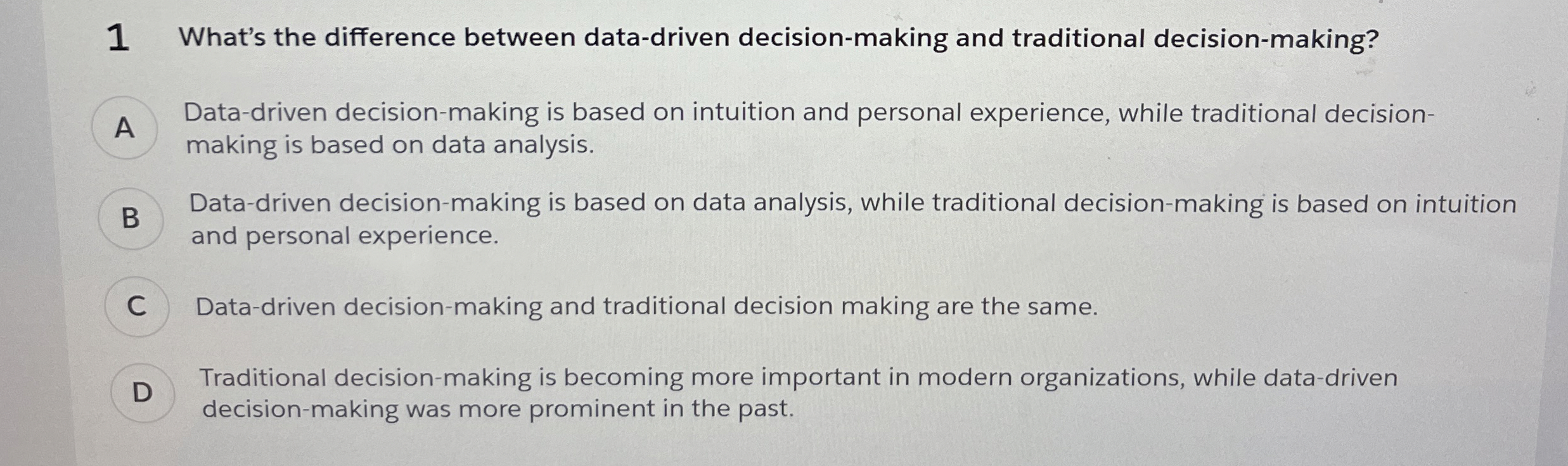 Solved 1 What's the difference between data-driven | Chegg.com Solved 1 What's the difference between data-driven | Chegg.com