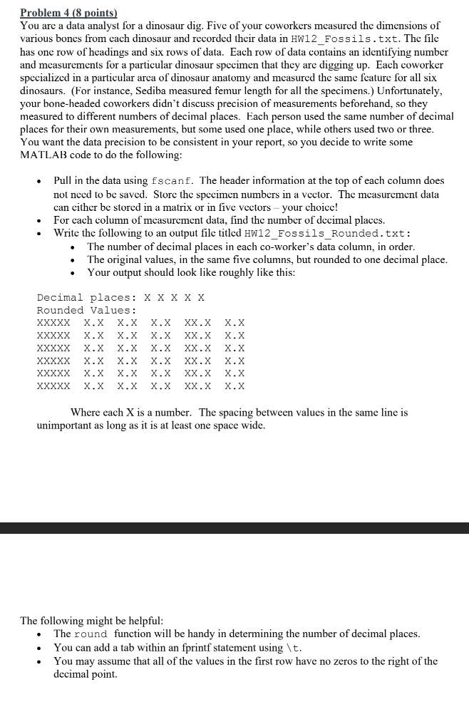 Solved Problem 4 (8 ﻿points)You are a data analyst for a | Chegg.com