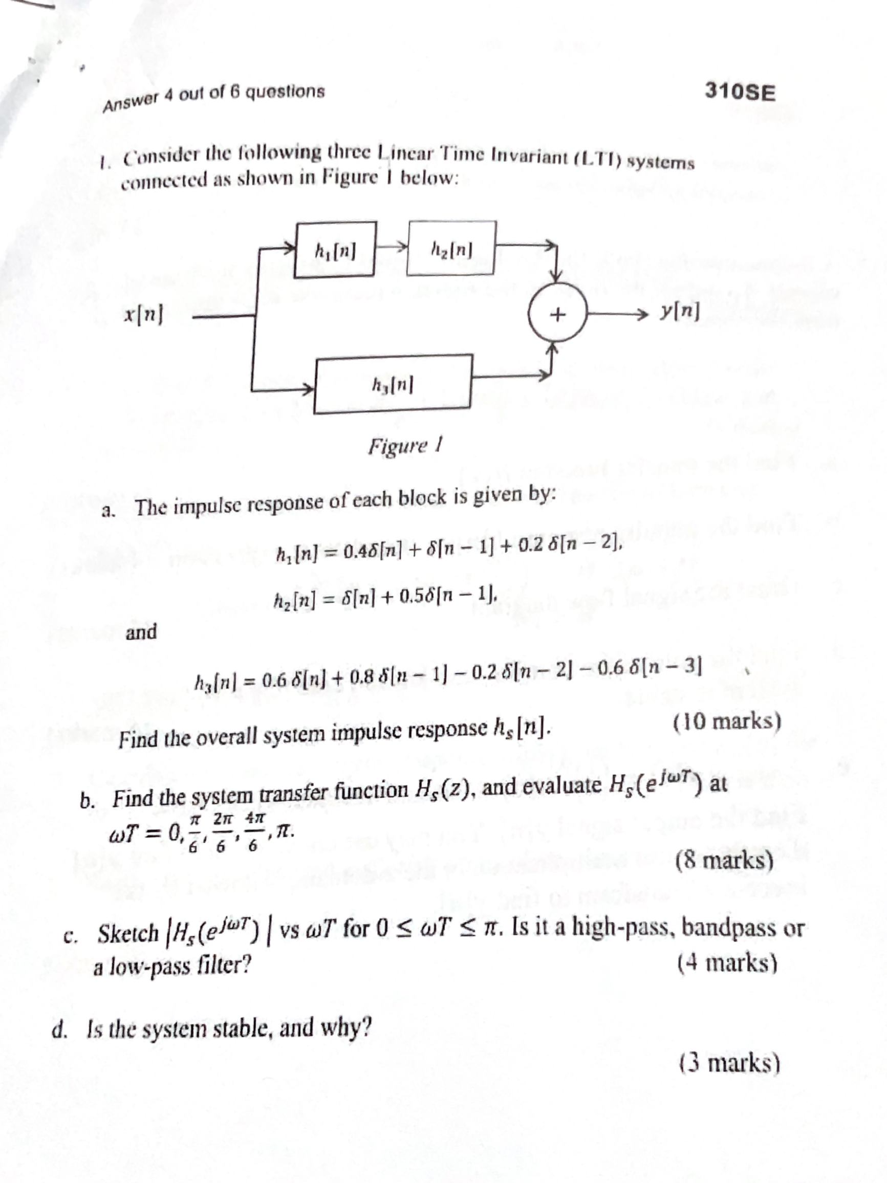 Solved ?- ?- ?- ?- 6 ?-Consider the following three Linear | Chegg.com
