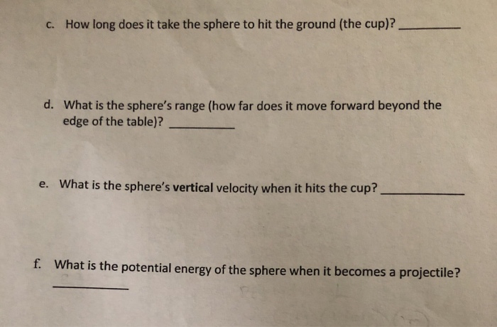 Solved A sphere rolls down a ramp and onto a tabletop. It | Chegg.com
