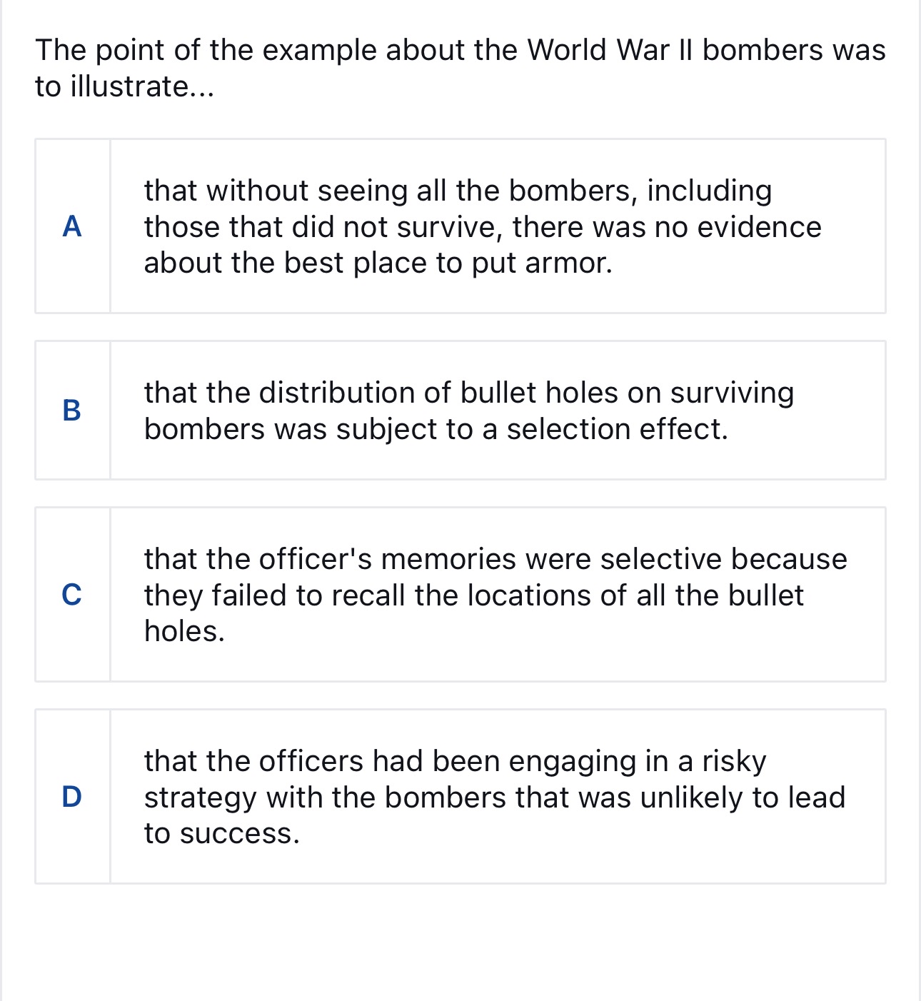 Solved The point of the example about the World War II | Chegg.com
