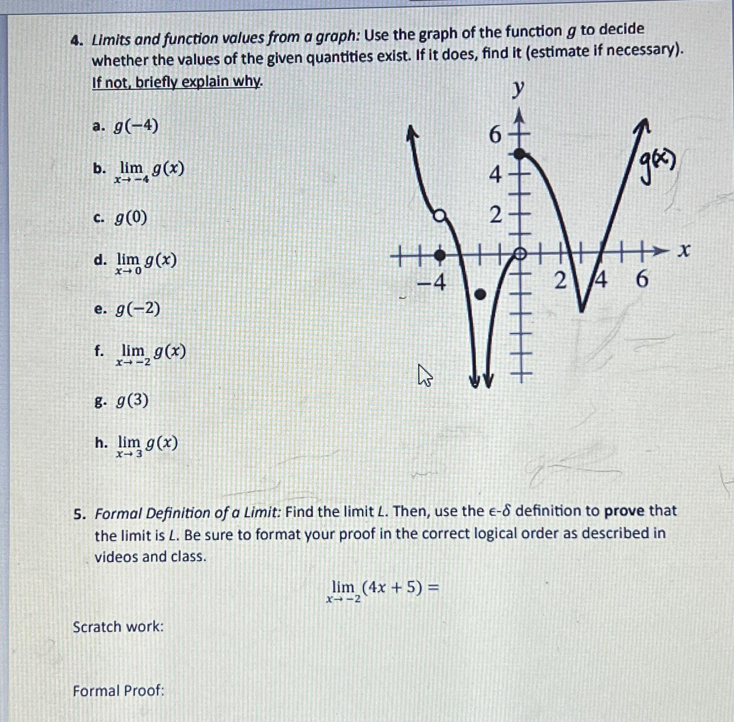 Solved Limits and function values from a graph: Use the | Chegg.com