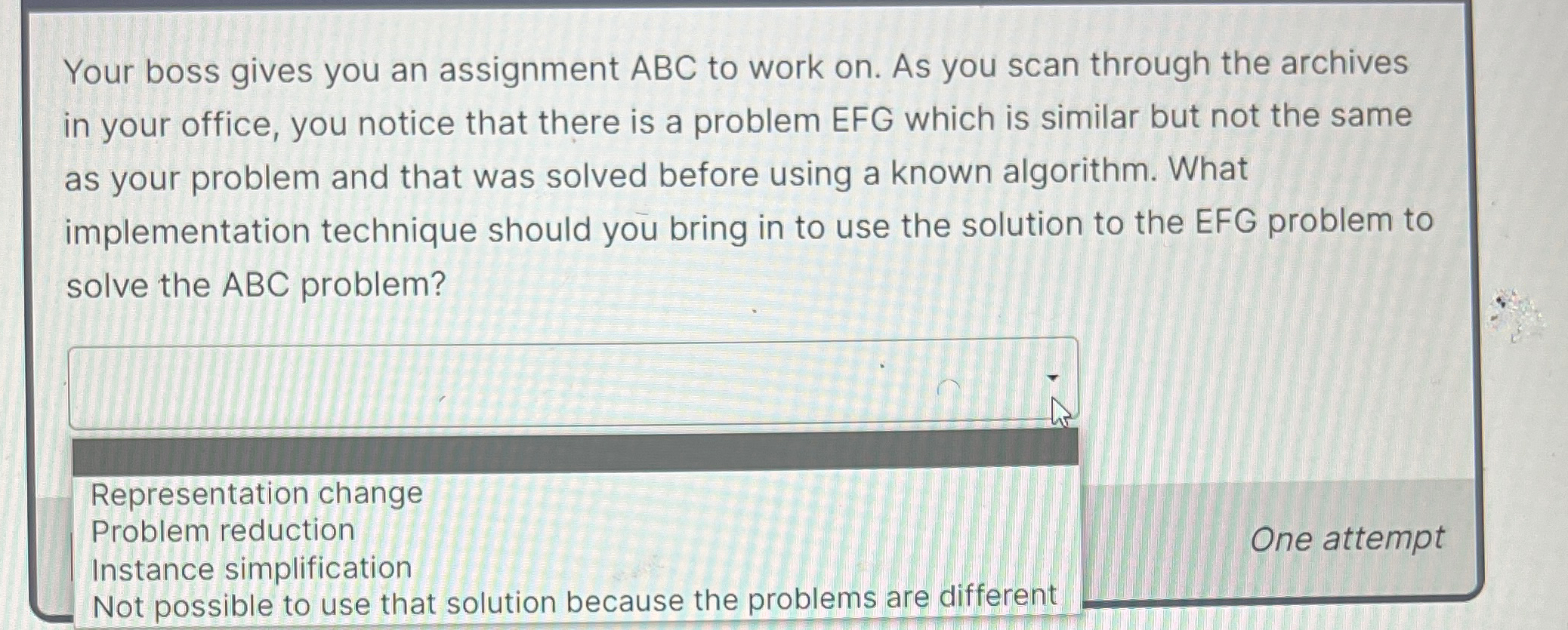 Solved Your boss gives you an assignment ABC to work on. ﻿As | Chegg.com