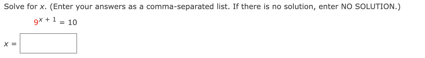 Solved Solve for x. (Enter your answers as a comma-separated | Chegg.com