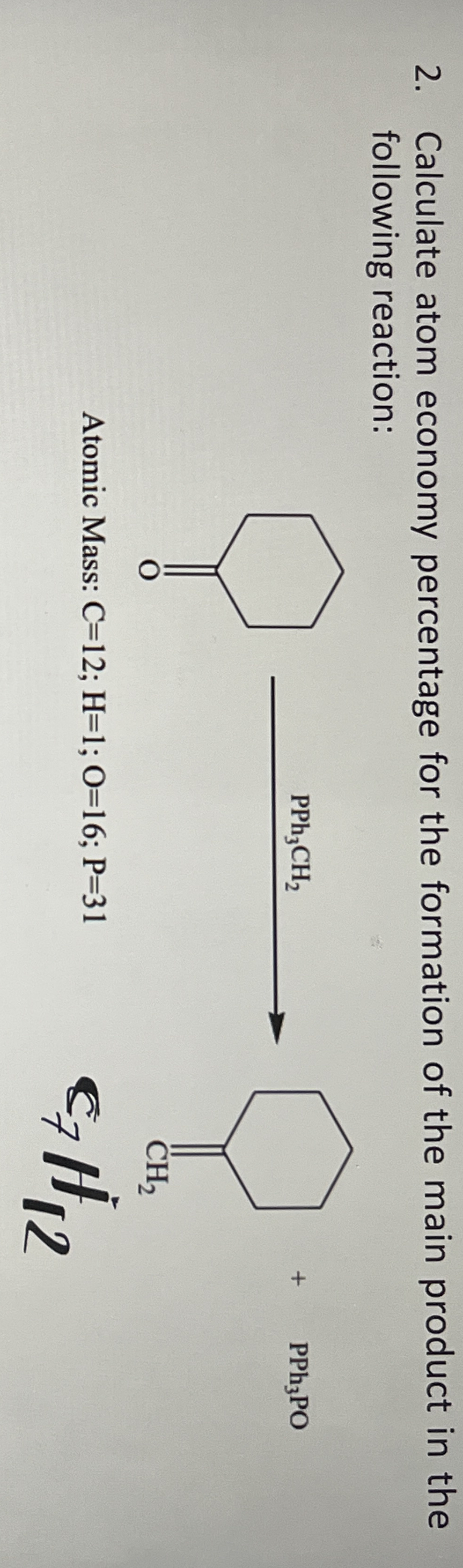 Solved How to solve Calculate atom economy percentage for | Chegg.com