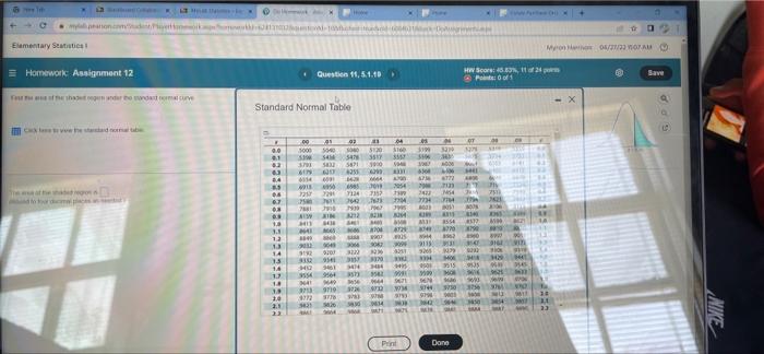 Elementary Stati WOORAL E Homework Assignment 12 | Chegg.com