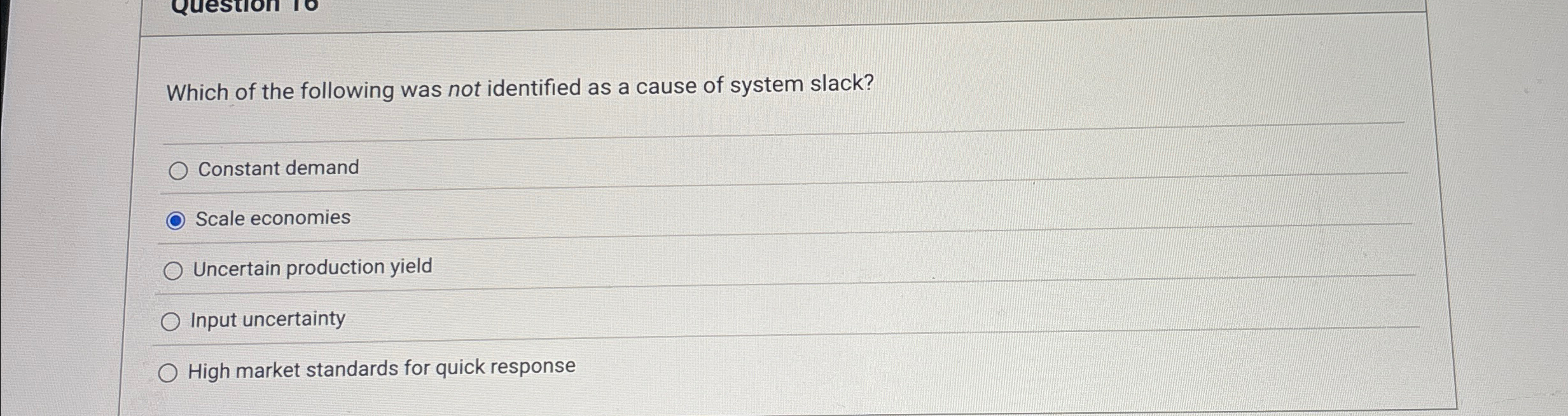 Solved Which of the following was not identified as a cause | Chegg.com