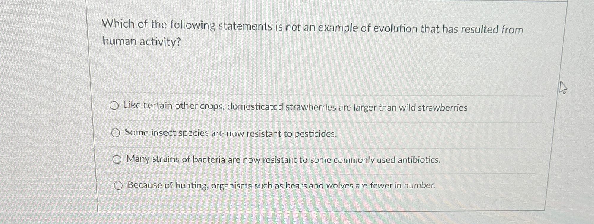 Solved Which of the following statements is not an example | Chegg.com
