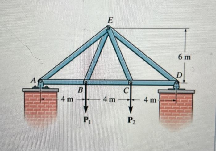 Solved Set P1 = 3 kN, P2 = 6 kN.Determine the forces in | Chegg.com Solved Set P1 = 3 kN, P2 = 6 kN.Determine the forces in | Chegg.com