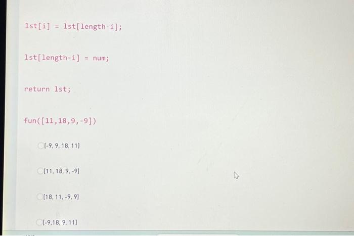 Solved What is the output of the code? def fun(lst): length | Chegg.com