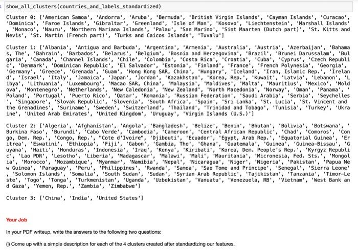 Solved use the map and list to answer the question below | Chegg.com