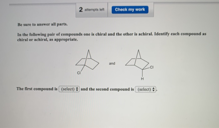 Solved 2 attempts left Check my work Be sure to answer all | Chegg.com