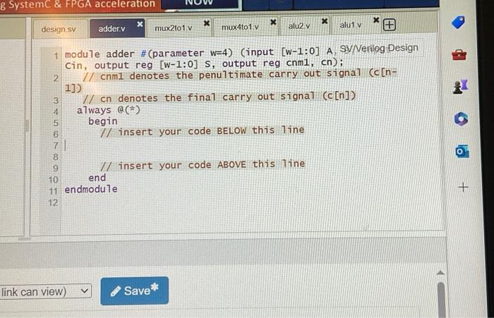 Solved write a verilog code that compute a, b, and c using | Chegg.com