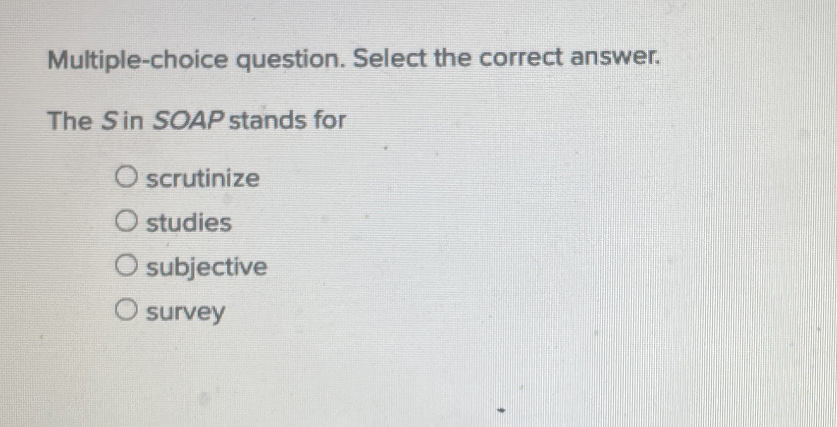 Solved Multiple-choice question. Select the correct | Chegg.com