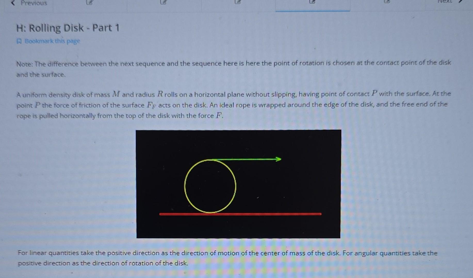 Solved Answer: tau/l 34⋅M⋅RF From the NL2R equation Iα=2RF | Chegg.com