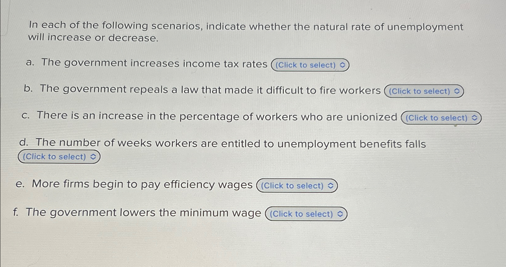 Solved In each of the following scenarios, indicate whether | Chegg.com