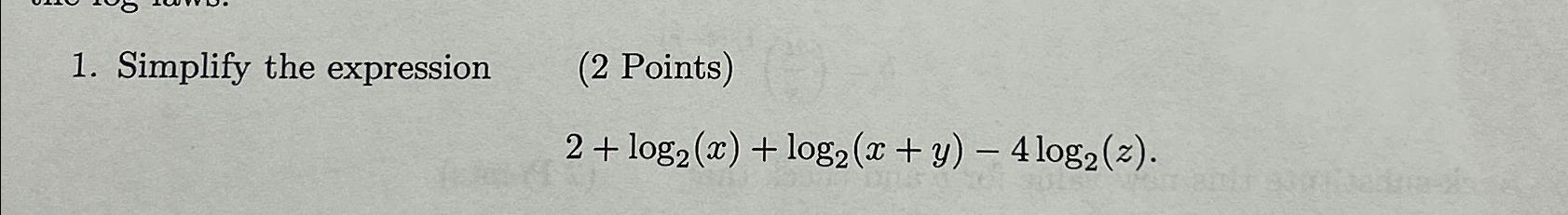 Solved Simplify the expression(2 | Chegg.com