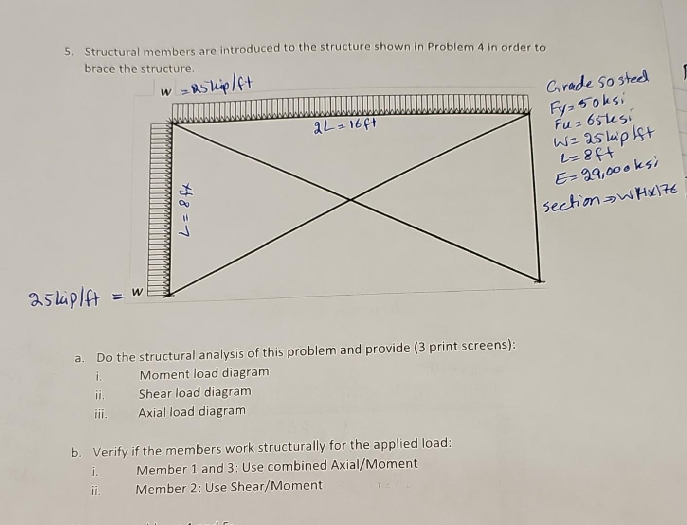 5. Structural members are introduced to the structure | Chegg.com