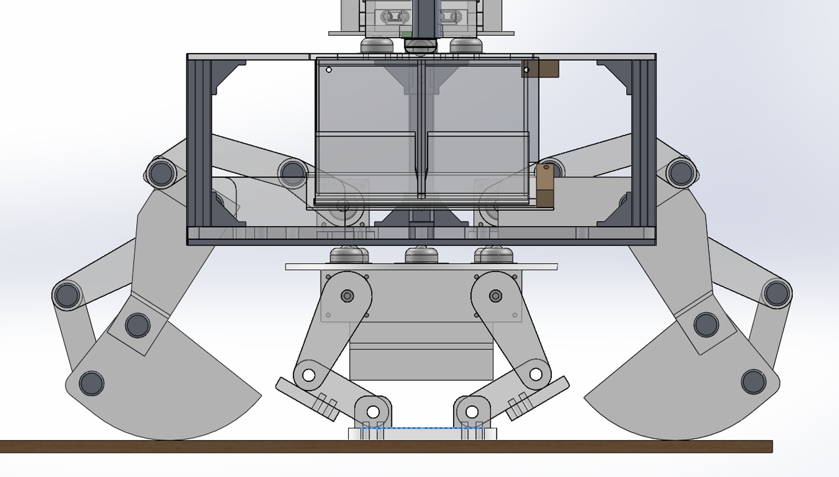 Solved This is the foot mechanism of a robot. The original | Chegg.com