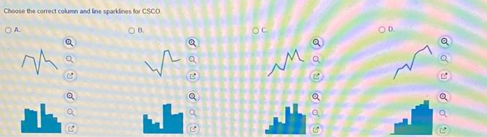 Solved a. Apply both column and line sparklines to visualize | Chegg.com