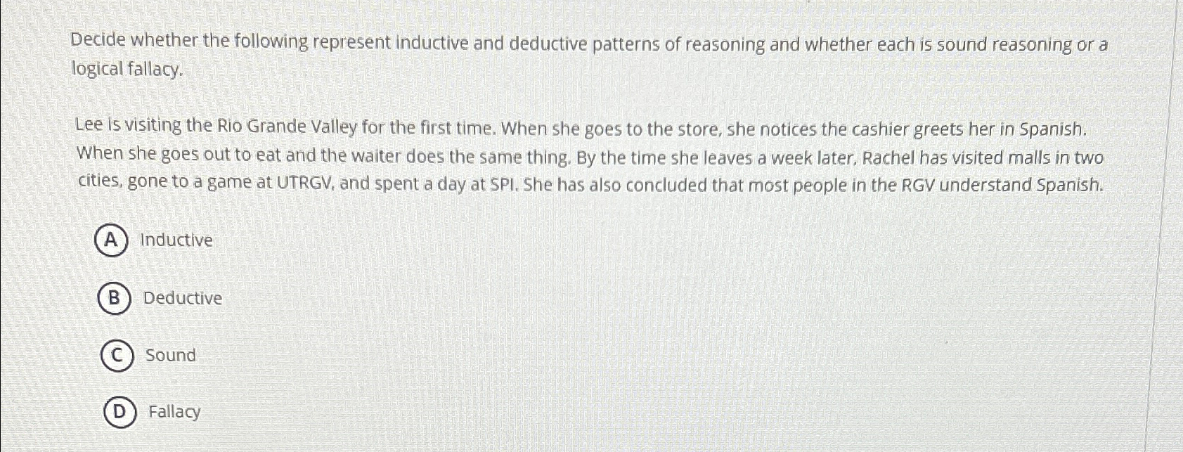 Solved Decide whether the following represent inductive and | Chegg.com