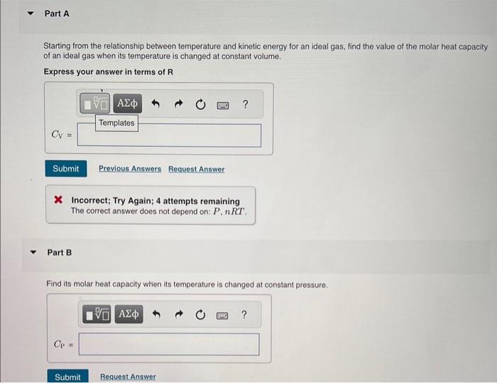 Solved Starting from the relationship between temperature | Chegg.com