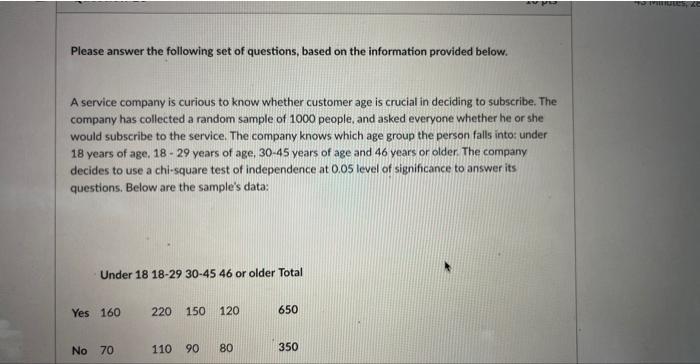Solved Please answer the following set of questions, based | Chegg.com