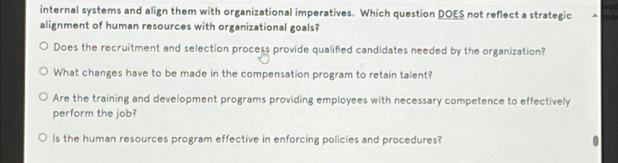 Solved internal systems and align them with organizational | Chegg.com