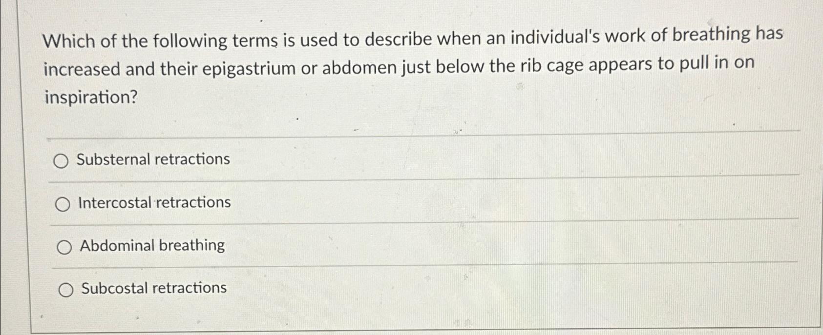 Solved Which of the following terms is used to describe when | Chegg.com