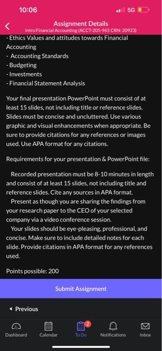 Solved Assignment Details Intro Financial Accounting | Chegg.com