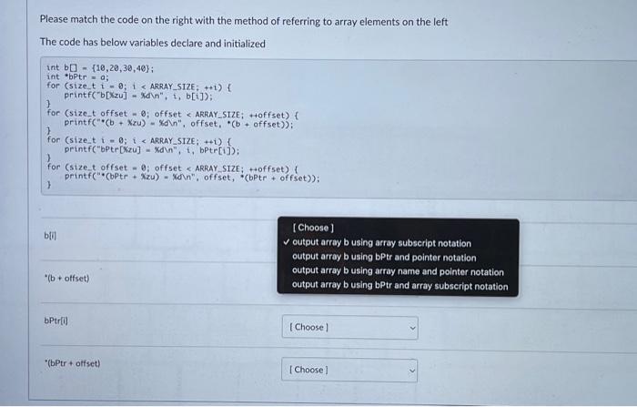 Solved Please match the code on the right with the method of | Chegg.com