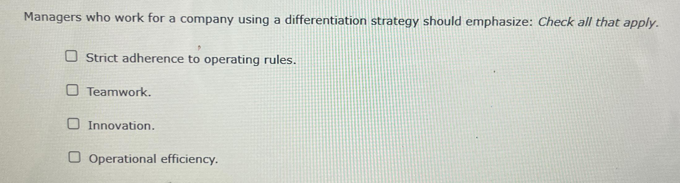 Solved Managers who work for a company using a | Chegg.com