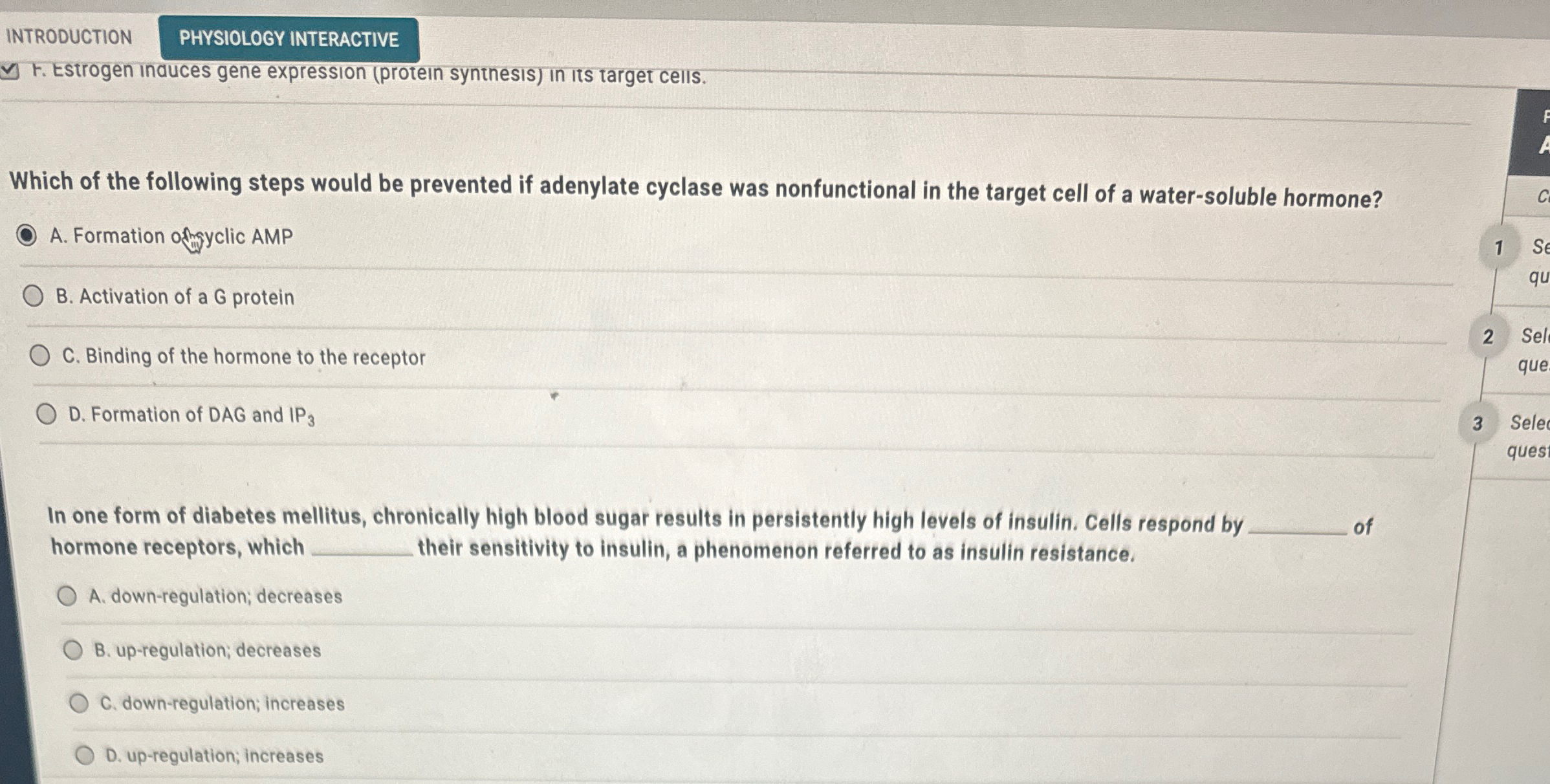 Solved INTRODUCTIONPHYSIOLOGY INTERACTIVEF. ﻿Estrogen | Chegg.com