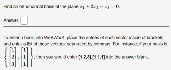Solved Find an orthonormal basis of the plane | Chegg.com