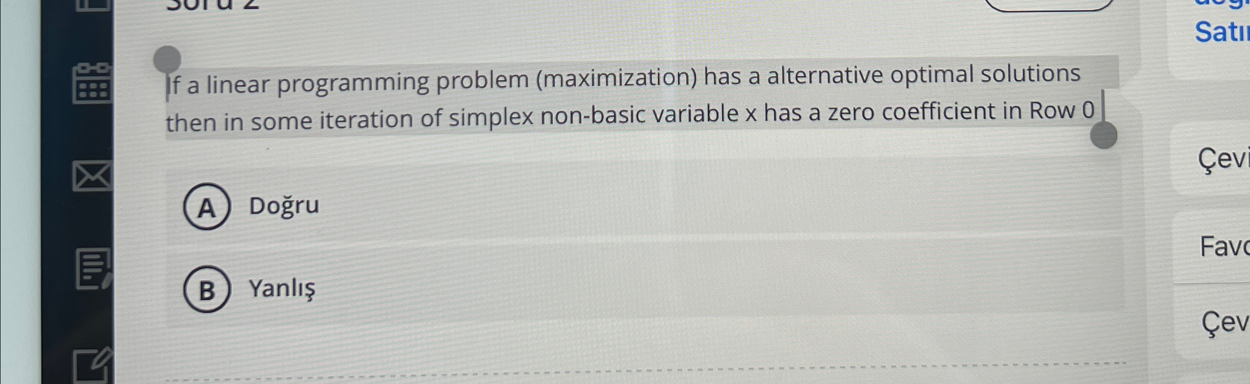 Solved If a linear programming problem (maximization) ﻿has a | Chegg.com