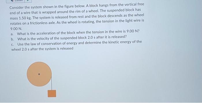 Solved Consider the system shown in the figure below. A | Chegg.com