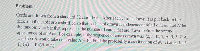 Solved Cards are drawn from a standard 52 card deck. After | Chegg.com