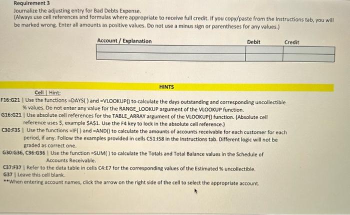 Solved Using Excel for Aging Accounts Receivable The Trust | Chegg.com