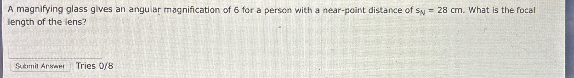 Solved A magnifying glass gives an angular magnification of | Chegg.com