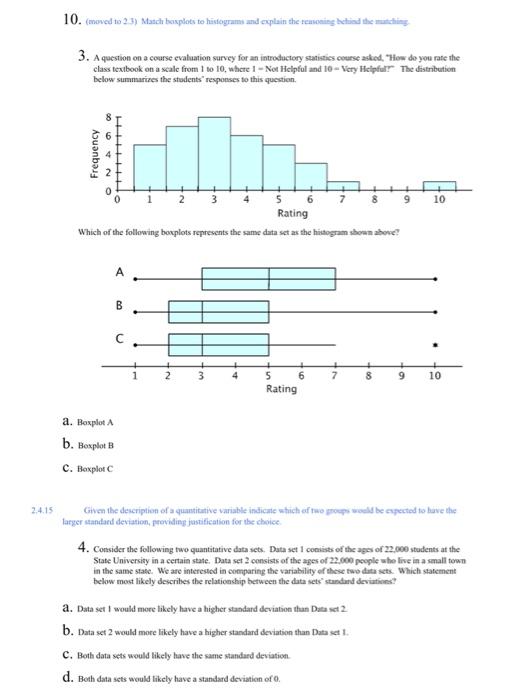 Solved 1. A college statistics class gathered data from a | Chegg.com