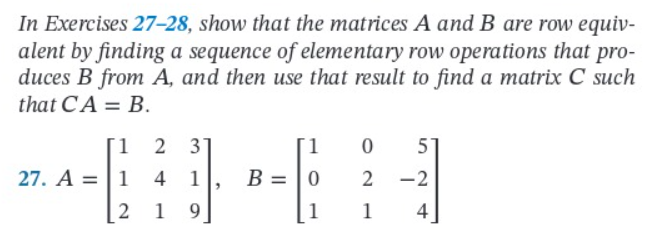 Solved In Exercises 27-28, ﻿show that the matrices A and B | Chegg.com