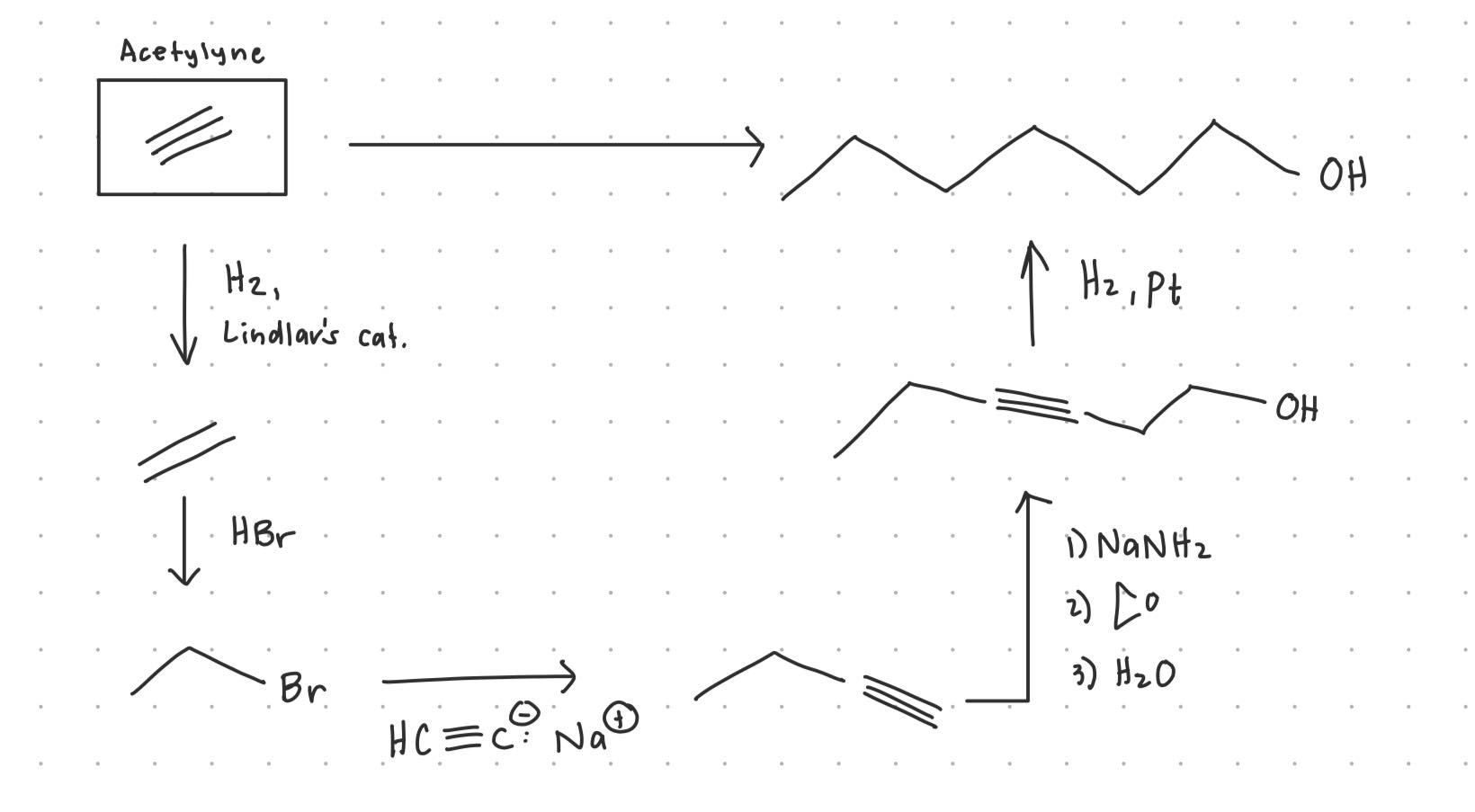 Solved Acetylyneprovide the complete step by step mechanism | Chegg.com
