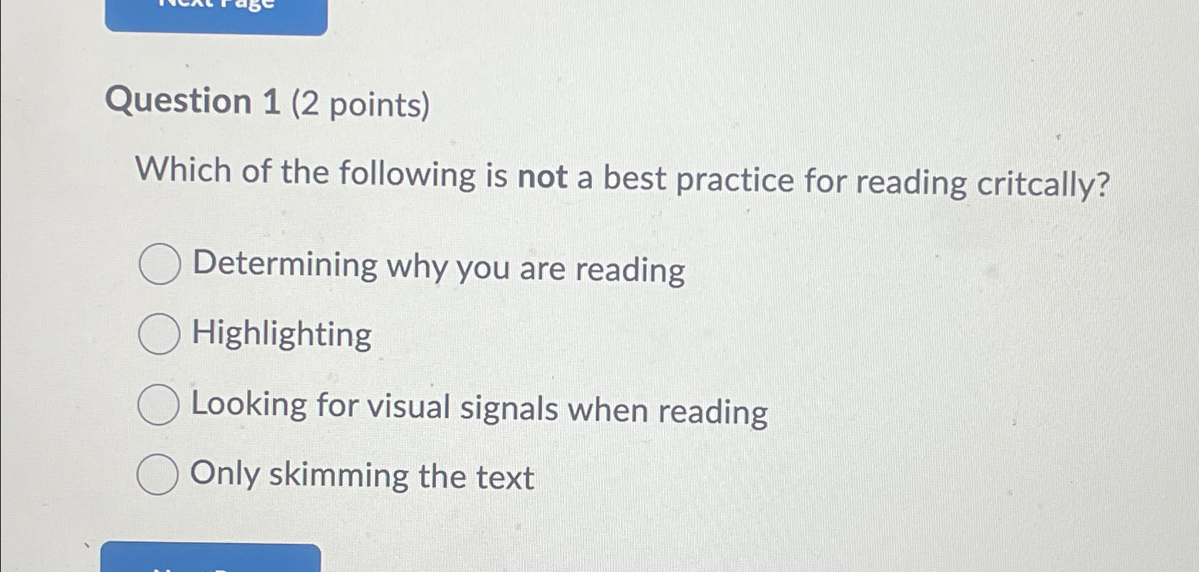 Solved Question 1 (2 ﻿points)Which of the following is not a | Chegg.com