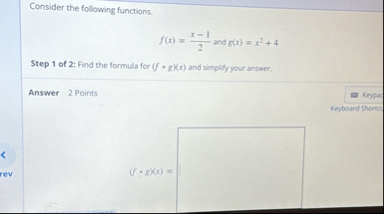 Solved Consider the following functions.f(x)=x-12 ﻿and | Chegg.com
