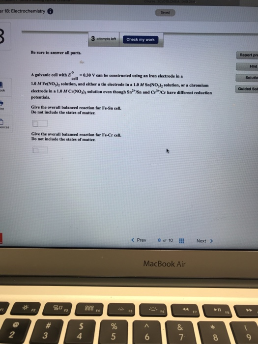 Solved 3 attempts left Check my work Be sure to answer all | Chegg.com