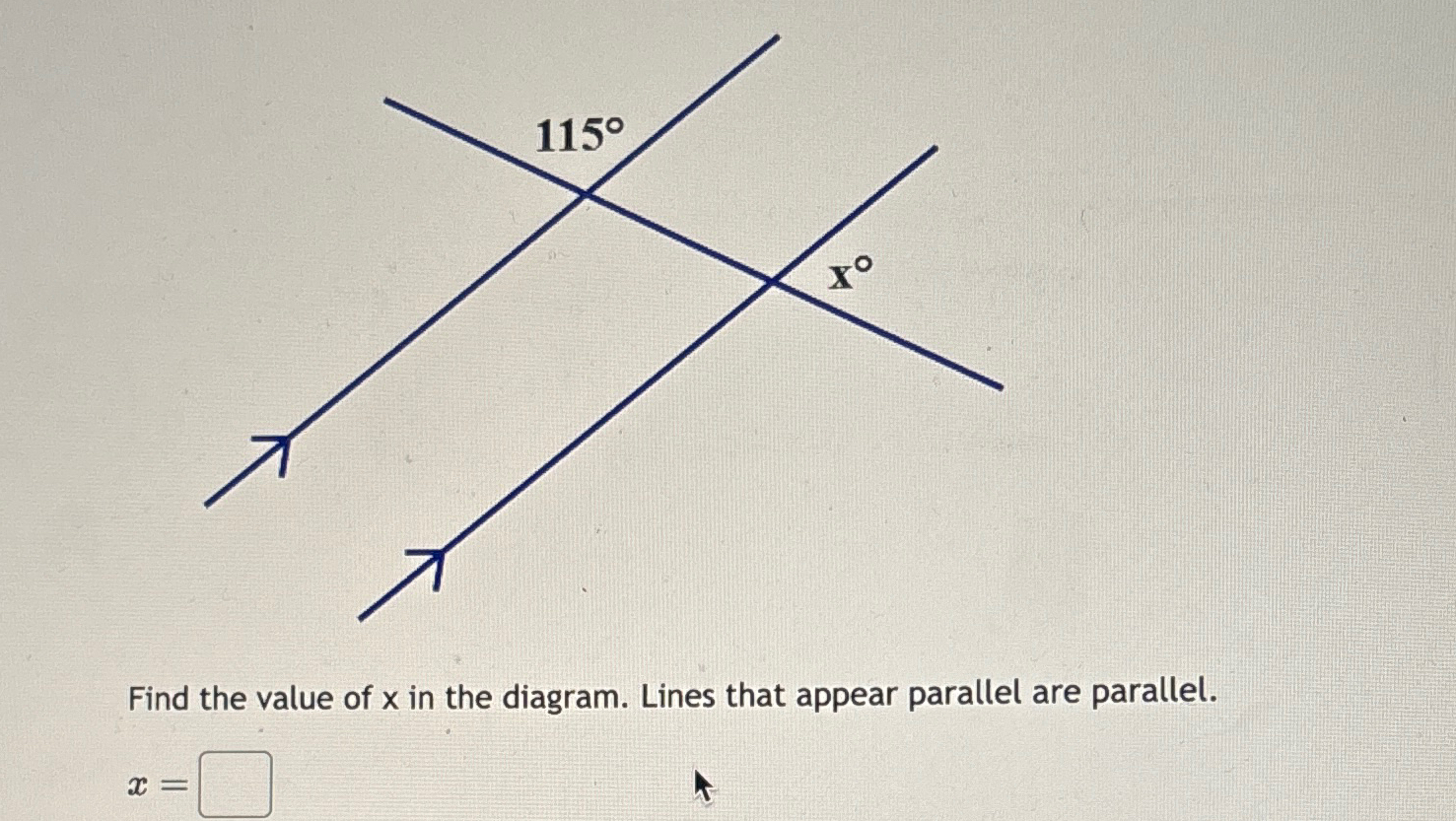 Solved Find the value of x ﻿in the diagram. Lines that | Chegg.com