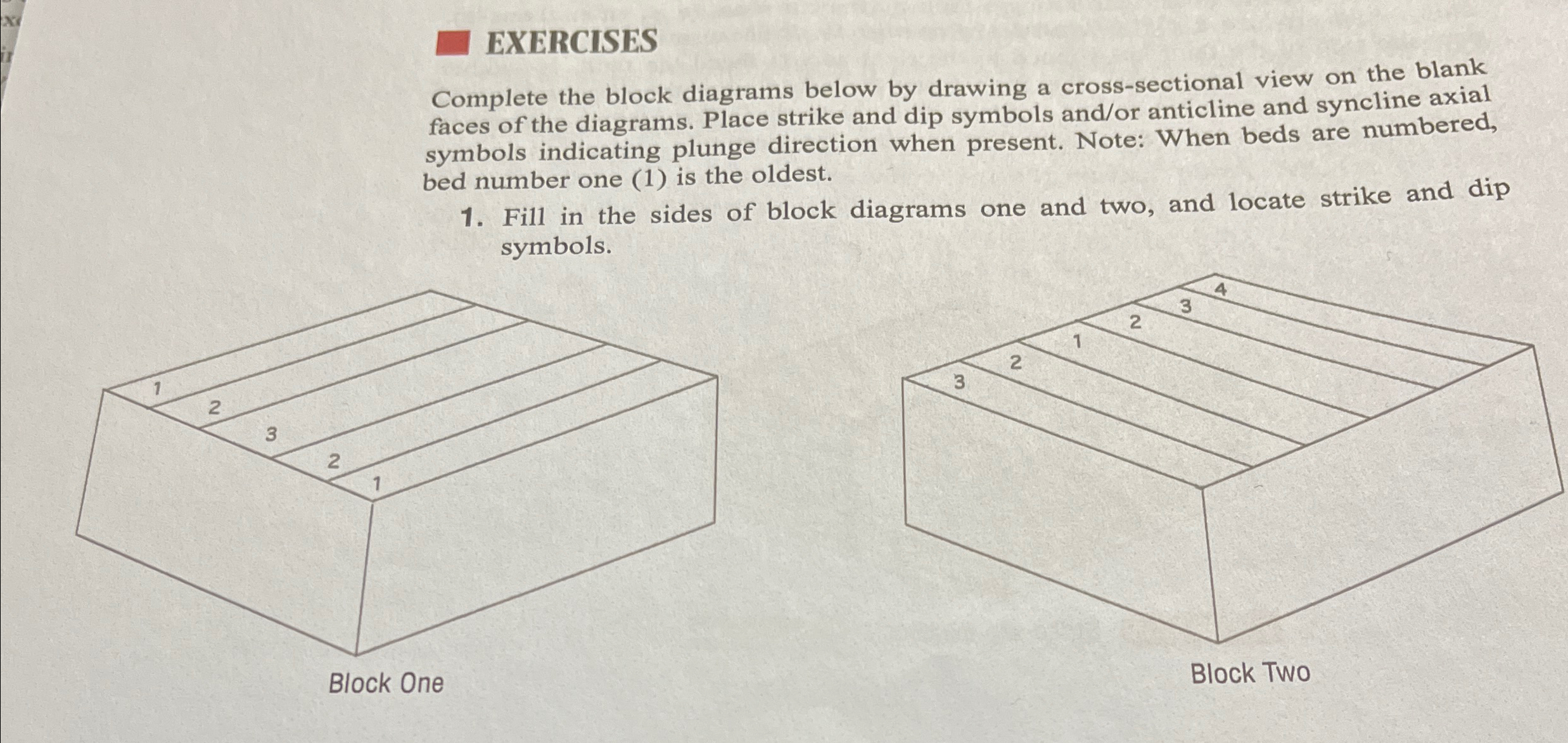 Solved EXERCISESComplete the block diagrams below by drawing | Chegg.com