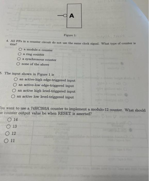 Solved Figure 1: 4. All FFs in a counter circuit do not use | Chegg.com
