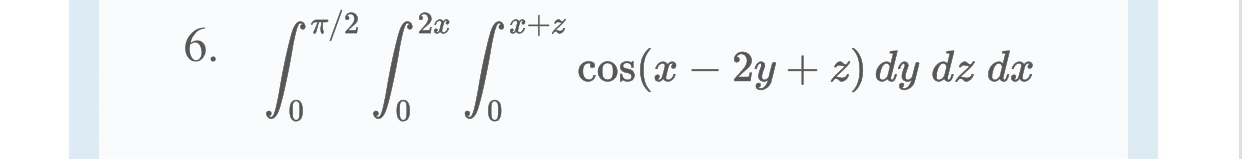 Solved 3,4,5,6,7?, ﻿and 8? ﻿Evaluate the iterated | Chegg.com