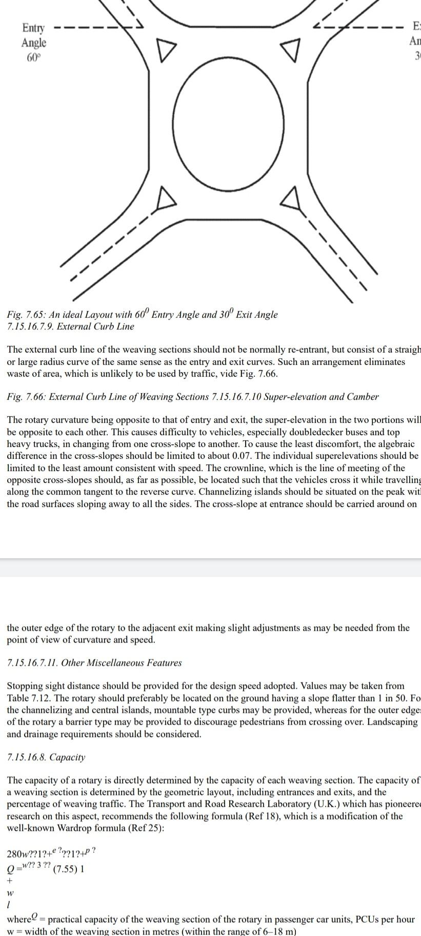 Solved Entry Angle 60° E: An 3 Fig. 7.65: An ideal Layout | Chegg.com